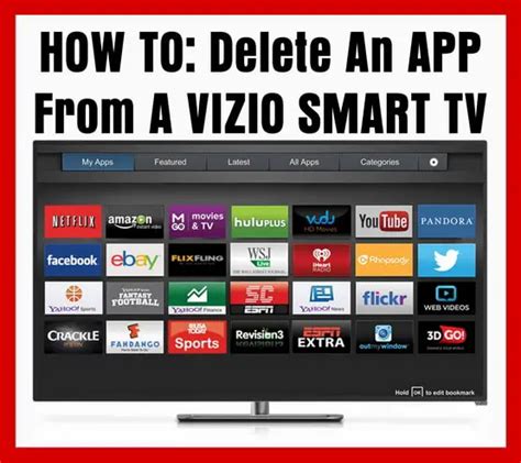 How To Delete An APP From A VIZIO SMART TV RemoveandReplace Com