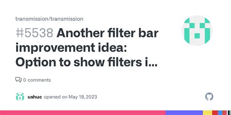 Another Filter Bar Improvement Idea Option To Show Filters In Toolbar