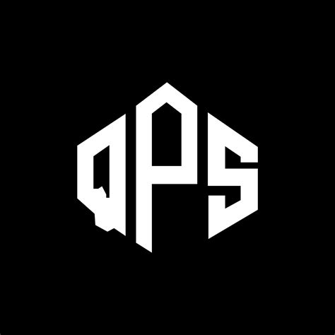 Diseño De Logotipo De Letra Qps Con Forma De Polígono Qps Polígono Y