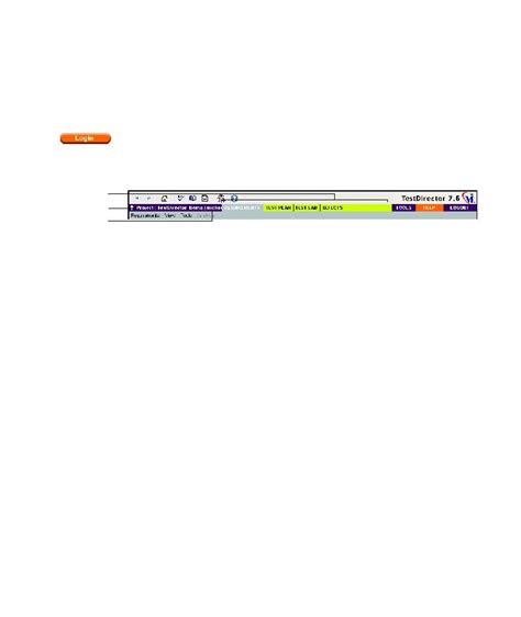Testdirector Tutorial The Testdirector Window
