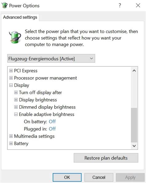 X Carbon Disable Adaptive Brightness When On Low Battery English Community