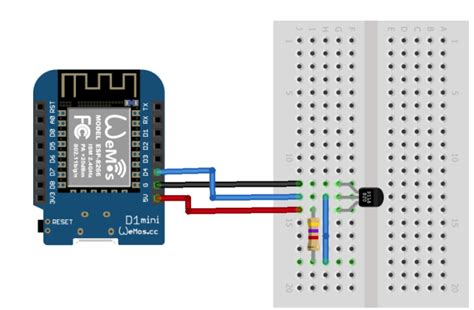 Wiring Temperature Sensor Resistor In Without Breadboard Esphome