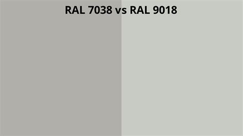 Ral 7038 Vs 9018 Ral Colour Chart Uk