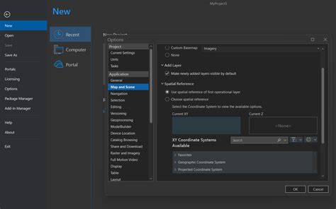 Default Coordinate System Of Map Frame In Pro Does Esri Community