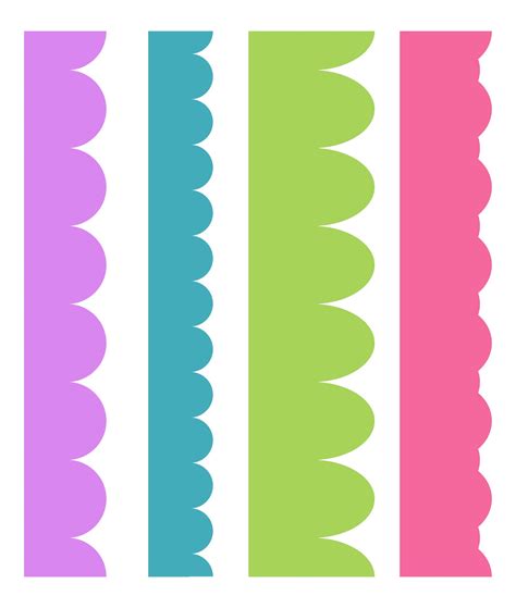 Template For Scalloped Border 10 Free PDF Printables Printablee