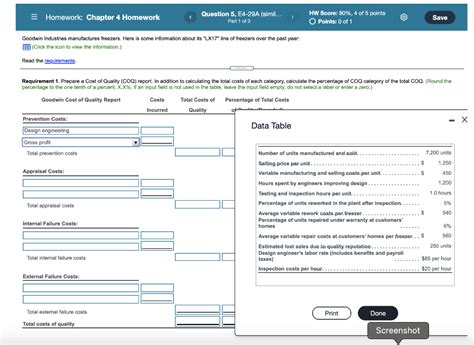 Solved Homework Chapter 4 Homework Question 5 E4 29a