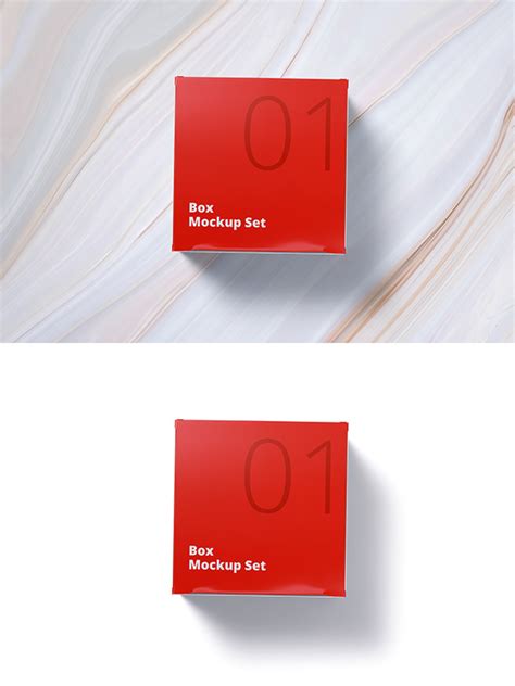 Box Mockup Set 01 Rectangle On Behance