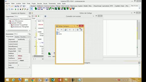 Conectando Lazarus E Zeos Com Banco De Dados Access Youtube