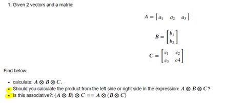 Tensor Product Or Kronecker Product Raskmath