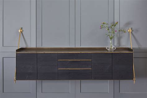 The Collectors Bronze Clad Wall Hanging Credenza By Amuneal