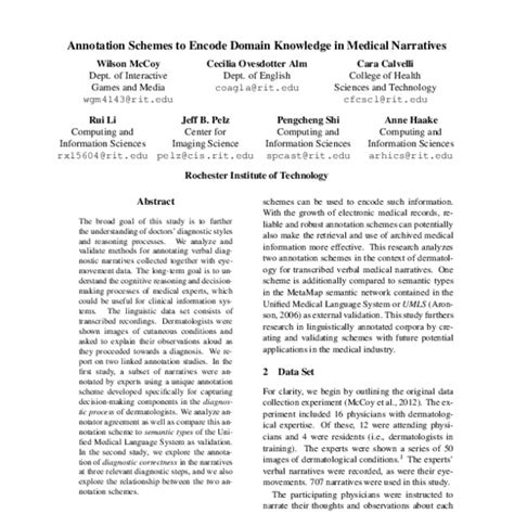 Annotation Schemes To Encode Domain Knowledge In Medical Narratives Acl Anthology