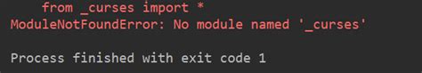 超详细的解决modulenotfounderror No Module Named Curses错误的方法modulenotfounderror No Module