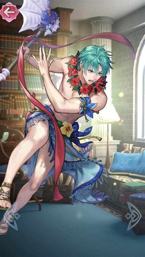 Rule 34 1boy Axe Bare Legs Blue Eyes Blue Hair Blue Sarong Codename