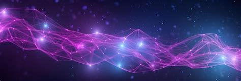 Premium Photo Cyber Big Data Flow Blockchain Purple Data Fields