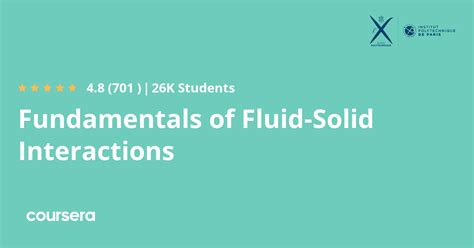 Fundamentals Of Fluid Solid Interactions Coursera