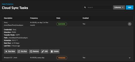 Cloud Sync Tasks Screens TrueNAS Documentation Hub