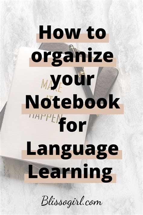 How To Organize Your Notebooks For Learning A Language Artofit