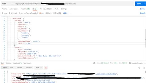 Graph Create Recurring Event Based On An Existing Recurring Event