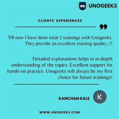 Prasad K Unogeeks On Linkedin Clientfeedback Successstory Customertestimonial Realstories