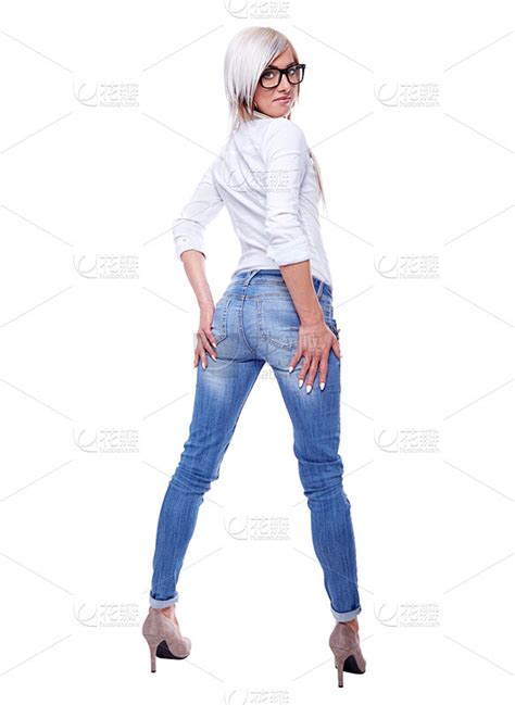 眼镜 背面视角 衬衫 青年女人 垂直画幅 美 美人 白人 仅成年人 青年人