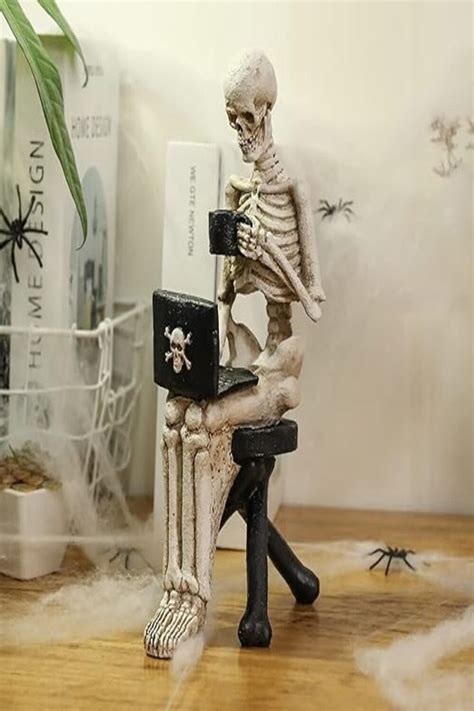 Artown Halloween Skeleton Statues For Home Decorresin Skeleton