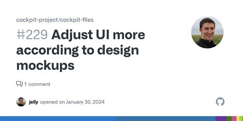 Adjust Ui More According To Design Mockups · Issue 229 · Cockpit