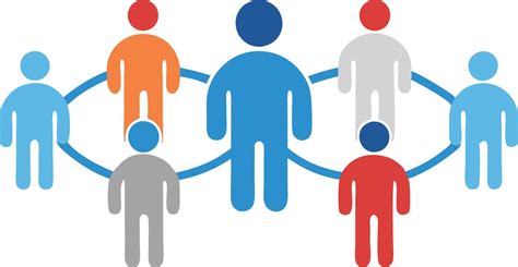 People Icons Connected In A Network Symbolizing Teamwork And Collaboration 50496710 Vector Art