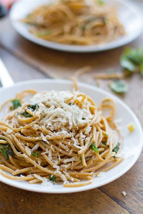 Garlic Butter Spaghetti With Herbs Recipe Pinch Of Yum
