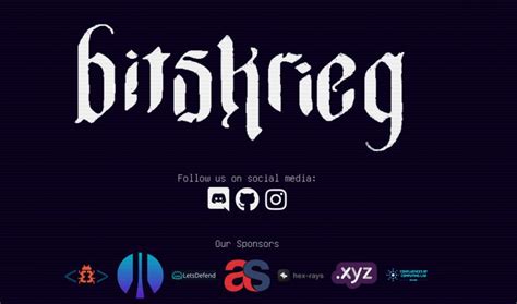 Bitskrieg Ctf Bitsctf Tech Hiddeninvestigations Cybersecurity