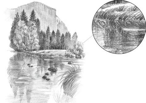 素描風景教程遠山的畫法 每日頭條