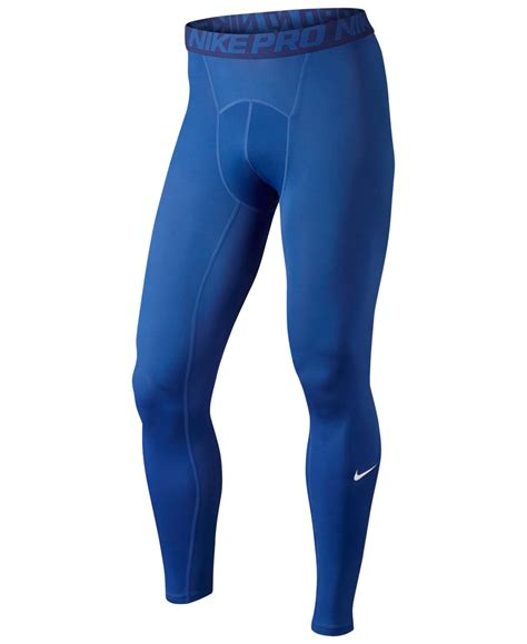 Nike Men S Pro Dri Fit Compression Performance Leggings In Blue For Men