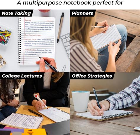 6팩 나선형 노트 대학 룰드 5 8x8 3 120페이지 60매 100 Gsm 두꺼운 종이 노트 메모용 대량 나선형 책 대량 비즈니스 일기 대량 메모장 대량