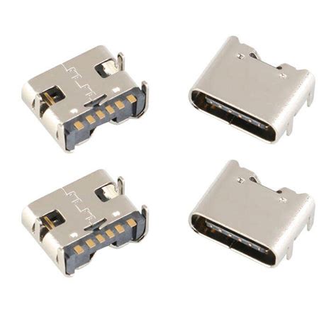 HUALANG For PCB Design Charging Port SMD DIP Mobile Phone USB 3 1 6 Pin Female Connector Type C