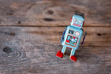 premium photo robot toy symbol for a chatbot or social bot and
