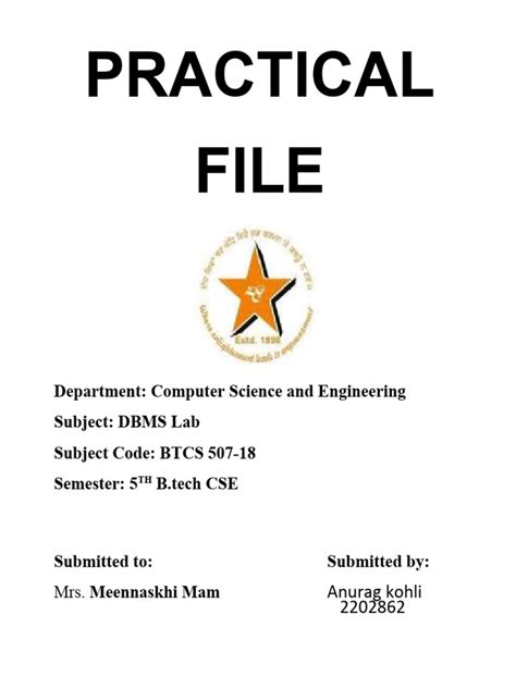 Dbms Practical Pdf
