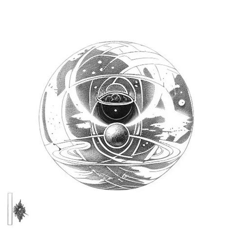 Dotwork Orb Tattoo Design Idea