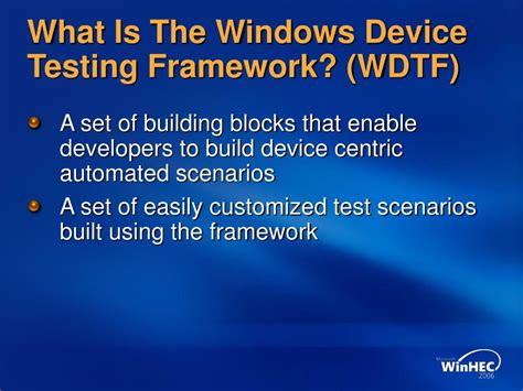 Ppt Using The Windows Device Testing Framework To Simplify Windows Driver Testing Powerpoint