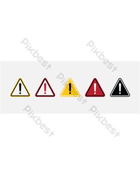 Collection Of Caution Alarm Alert Icons Warning Symbol Triangle Warning Sign Png Images Eps