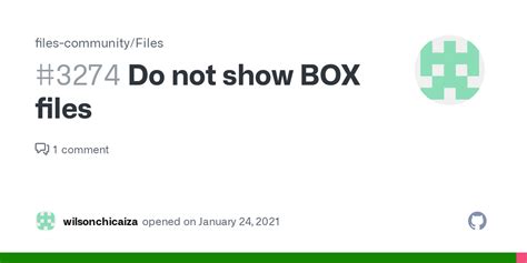 Do Not Show Box Files · Issue 3274 · Files Communityfiles · Github