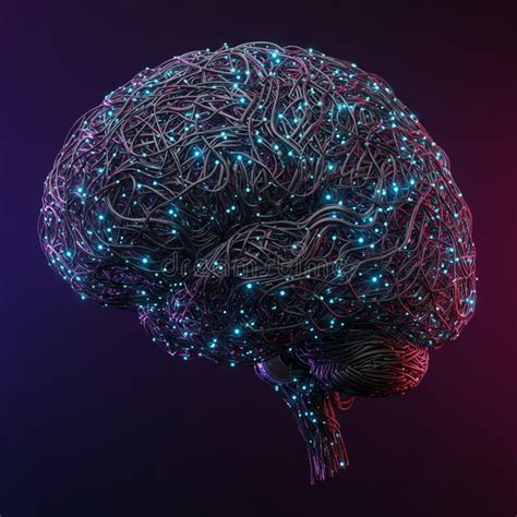 Brain Composed Of Binary Code Network Data Transmission Program Core