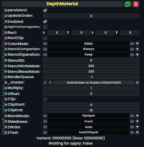 Component Depthmaterial Resonite Wiki