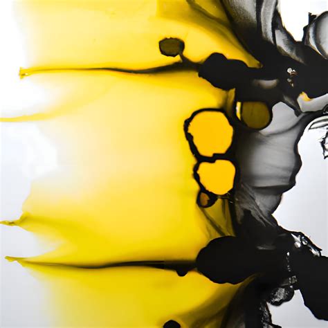 Yellow Black Abstract Wall Art Printable Modern Minimalist Digital