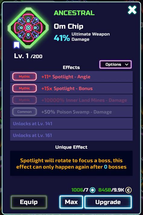 Is Ancestral Om Chip Worth Running In Tournaments R Thetowergame