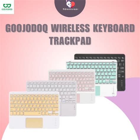 Jual Goojodoq Wireless Bluetooth Keyboard With Trackpad Ipad Ios Android Shopee Indonesia