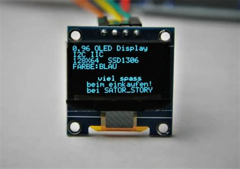 0 96andand Oled Display Ssd1306 I2c Iic 128x64 Module 4 Pin White Blue £3