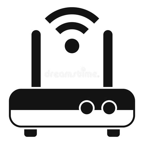 Wifi Router Icon Simple Vector Storage Cloud Tech Stock Illustration Illustration Of Network