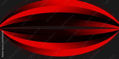 Abstract Red Wave Curve On Black Design Modern Luxury Background Illustration Stock Vector