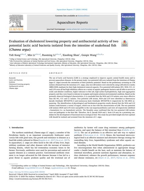Pdf Evaluation Of Cholesterol Lowering Property And Antibacterial