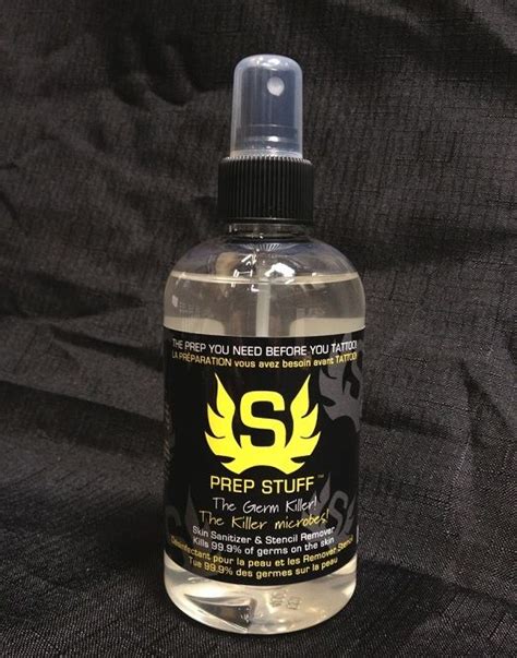 8 Oz Bottle Of Prep Stuff Tattoo Prep Formula From The Makers Of