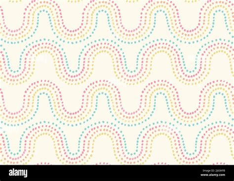 Rainbow Dots Doodle Abstract Vector Illustration Stock Vector Image